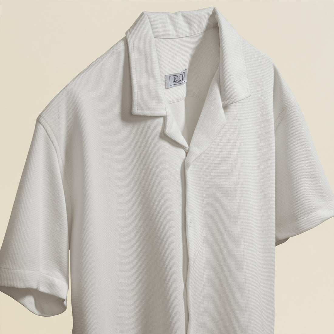 Camisa Texturizada Bowling Marfil T94 – JCH COMPANY